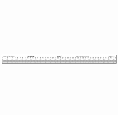 45cm Extremity Acrylic Radiopaque Ruler – inmed.com.au